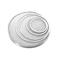 China Commercial 17 Inch Round Mesh Pizza Tray Perforated Aluminum Baking Pan for sale