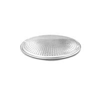 China 15 Inch Perforated Round Aluminum Pizza Pan Punched Baking Tray for Commercial Bakery Restaurant for sale