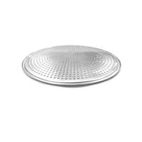 China 17 Inch Perforated Round Aluminum Pizza Pan Punched Baking Tray for Commercial Bakery Restaurant for sale