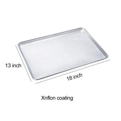 China 18x13 Inch Full Perforated Aluminum Bread Baking Pan with XNFLON Nonstick Coating 1.2mm Thickness for sale