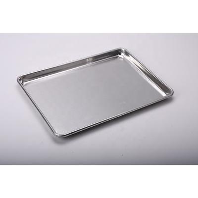 China Commercial 13x9x1 Inch 0.8mm Aluminum Rectangle Baking Bread Pan for Burger Buns for sale