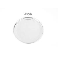 China 20 Inch Round Aluminum Pizza Pan Baking Tray Heavy Duty Commercial Grade for sale