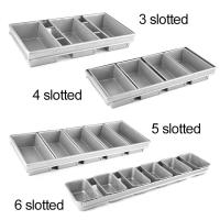 China 6-Strap Aluminum Steel Bread Loaf Pan Non-Stick Baking Tin 22.9x12.7x7.6 cm for sale