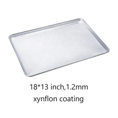 China 13x18 Inch 1.2mm Aluminum Non-Stick Coating Pan Meat Hot Tray Baking Sheet for sale