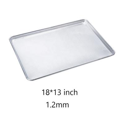 China 13x18 Inch 1.2mm Aluminum Perforated Half Sheet Baking Pan Tray for sale