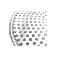 China 18 Inch Perforated Round Aluminum Pizza Pan Punched Baking Tray for Restaurant for sale