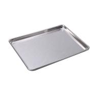China 40x60 cm European Baking Tray Rectangle Aluminum Baking Pan 0.9mm Iron-Wire Roll-Rim Sheet Pan for sale