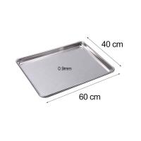 China 400x600 mm Metal Sheet Pan Wire in the Rim Tray 0.9 mm Thickness Oven Baking Pan for sale