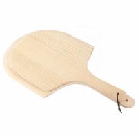 China 12x22 Inch Pine Wood Pizza Peel Board 56cm Natural Wooden Pizza Paddle for Commercial Use for sale