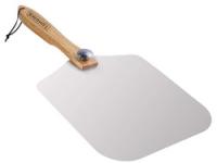 China 12x14x25 Inch Foldable Aluminum Pizza Peel with Oak Handle for Commercial Use for sale