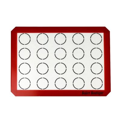 China Food Grade Nonstick Silicone Baking Mat 40x30cm Reusable Kitchen Cookware Accessories Custom Size Available for sale