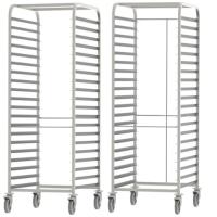 China Stainless Steel 32 Layer Baking Tray Trolley 670x820x1700mm for Double Oven Rack for sale