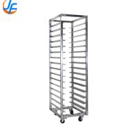 China Stainless Steel 32 Layer Baking Tray Trolley 670x820x1700mm for Double Oven Rack for sale