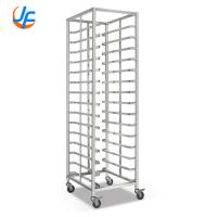 China Stainless Steel 32 Layer Baking Tray Trolley 670x820x1700mm for Double Oven Rack for sale