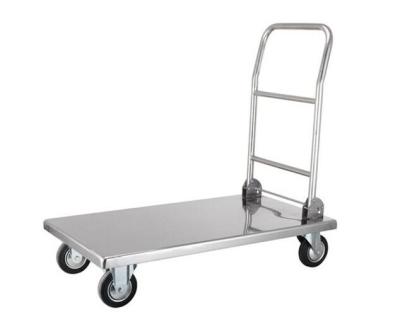 China NSF Stainless Steel Foldable Bakery Rack Trolley Cart 150kg Capacity 4inch Casters for sale
