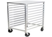 China NSF Commercial Aluminum Bun Pan Rack 10 Pan Capacity Bakery Oven Rack Trolley for sale