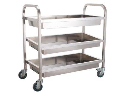 China NSF Stainless Steel Multi Layer Bakery Rack Trolley Food Cart 100mm Casters for sale