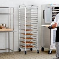 China Stainless Steel Baking Tray Trolley 800x600 Revent Oven Rack 20 Pan Capacity for sale