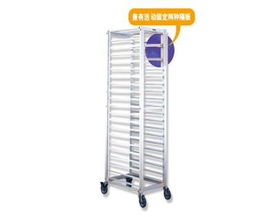 China Stainless Steel Gastronorm Trolley 32 Trays 1850mm Height NSF Certified Baking Tray Rack for sale