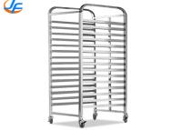 China Stainless Steel 15 Tier Baking Tray Rack Trolley 470x620x1700mm NSF for sale
