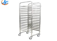 China Stainless Steel Gastronorm Food Tray Trolley 6-16 Layers NSF Custom Revent Oven Rack for sale