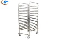 China NSF Stainless Steel Sheet Pan Rack Tray Bread Trolley 15 Layer 400x600mm Food Bakery Cooling Rack for sale