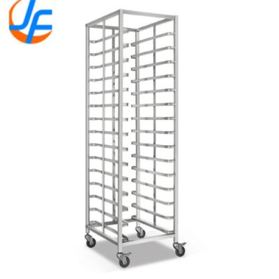 China Stainless Steel Frozen Food Rack Trolley 17 GN 1/1 Capacity 125mm Wheels for sale