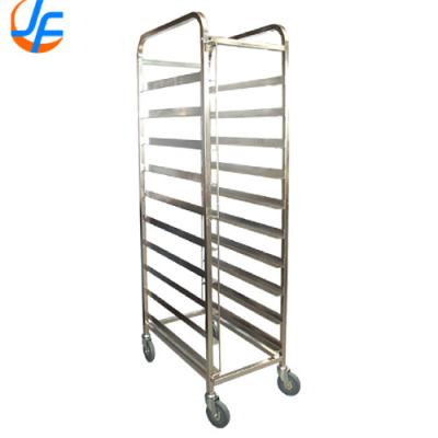 China Stainless Steel Gastronorm Food Tray Rack Trolley GN1/1 10-20 Guides 600x400mm for sale
