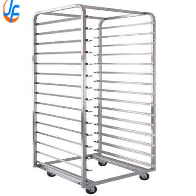 China 18x26 Inch Full Size Aluminum Sheet Pan Rack 20 Pan Capacity Nesting Bakery Trolley for sale