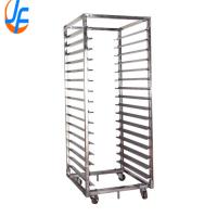 China Aluminum 10 Sheet Bakery Cooling Trolley Mobile Rack 60x40cm with Wheels for sale