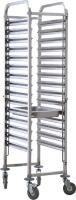 China Stainless Steel Baking Tray Trolley 610x750x1800mm GN Pan Rack for Commercial Bakery for sale