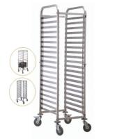 China Stainless Steel Baking Tray Trolley 610x750x1800mm GN Pan Rack for Commercial Bakery for sale