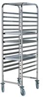 China Stainless Steel Baking Tray Trolley 610x750x1800mm GN Pan Rack for Commercial Bakery for sale