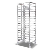 China Stainless Steel 201 Baking Tray Cart Trolley 740x550mm 6-16 Layers for Bakery for sale