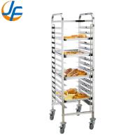China Stainless Steel 32 Trays Baking Trolley Rack 1750mm Height Commercial Baking Tray Trolley for sale
