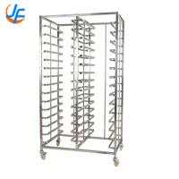 China Stainless Steel Bread Baking Rack 11 Layers 1750mm Height Rotary Oven Rack Knock Down Design for sale