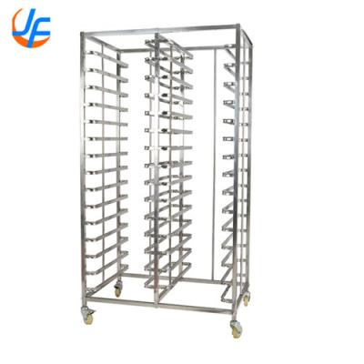 China Stainless Steel Bread Baking Rack 11 Layers 1750mm Height Rotary Oven Rack Knock Down Design for sale