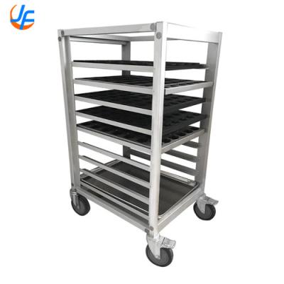 China Aluminum Alloy 9-Layer Bread Cooling Rack Baking Trolley 603x471x1003mm for sale