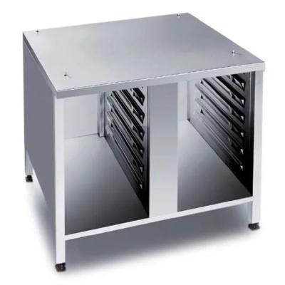 China NSF Stainless Steel Mobile Open Front Base Cabinet 35 3/8 x 30 3/4 for Combi Ovens 20 Pan Capacity for sale