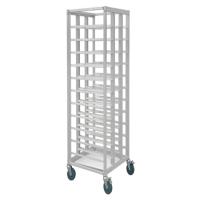 China Stainless Steel Bakery Bread Cooling Trolley 660x810x1780mm Adjustable Transport Rack for sale