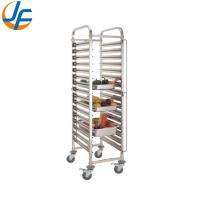 China Removable Stainless Steel Bakery Trolley 4 Wheel Customizable ISO9001 for sale