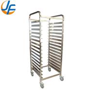 China Removable Stainless Steel Bakery Trolley 4 Wheel Customizable ISO9001 for sale