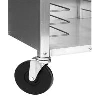 China NSF Aluminum Rolling Pizza Rack 66 Inch 34 Shelf for Pizzerias and Restaurants for sale