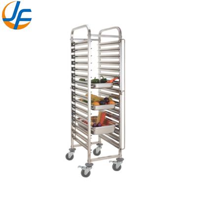 China Stainless Steel Trolley Custom Size Removable Design for Restaurant Hotel Bakery Use ISO9001 for sale