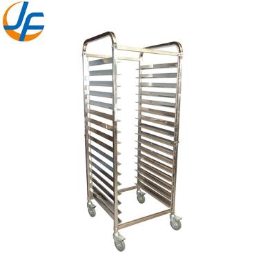 China High Standard Stainless Steel Knocked-Down Baking Tray Rack Trolley for sale