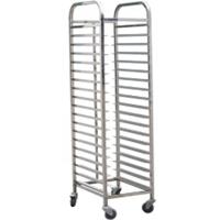 China Wholesale Stainless Steel Bakery Trolley ISO9001 Customizable Four Wheel 4 Shelf for sale