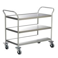China Stainless Steel GN Pan Bakery Tray Rack Trolley 4 Wheel Custom Size for sale