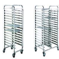 China Stainless Steel Baking Tray Bakery Trolley Oven Rack 800x600mm Customizable for sale