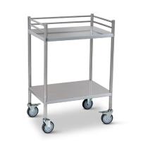China Stainless Steel Medical Surgical Trolley with Drawers Hospital Dressing Cart Customizable for sale