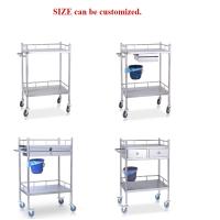 China NSF Stainless Steel Hospital Medical Trolley with Drawers Customizable 50 Pieces Daily for sale